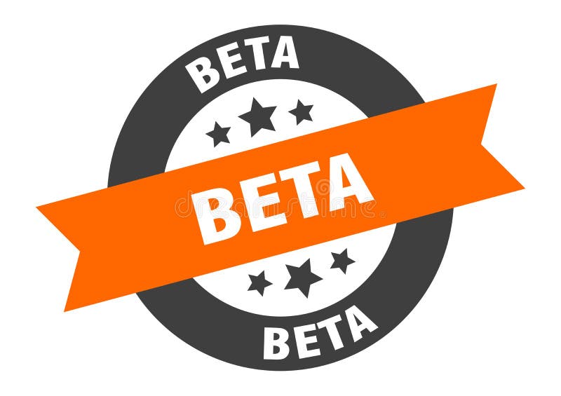 Beta sign stock vector. Illustration of vignette, emblem - 160394514