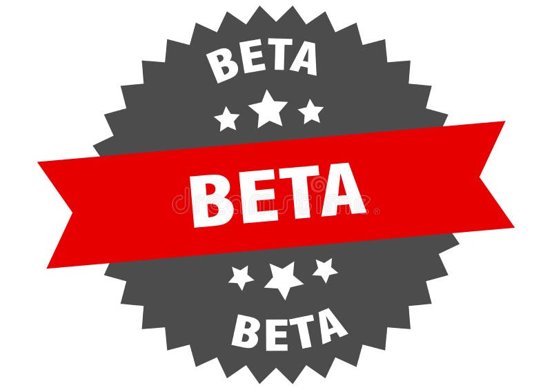 Beta stock vector. Illustration of badge, vector, sign - 160544406
