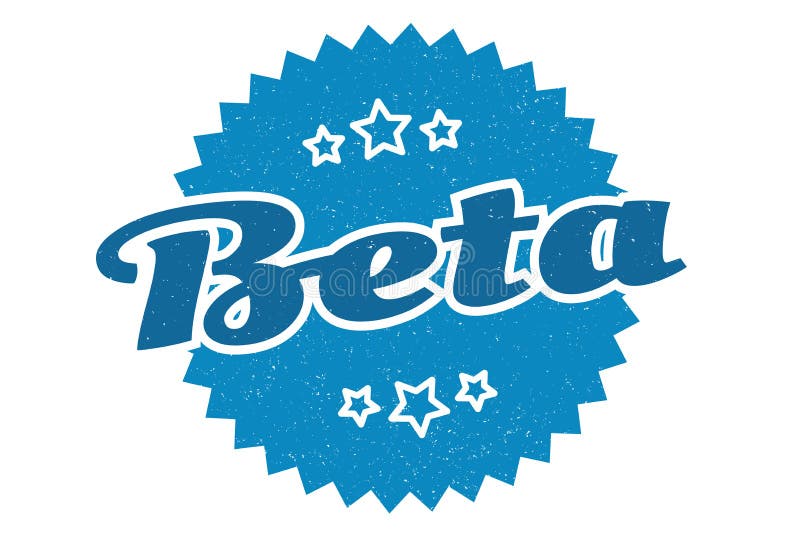 Beta Sign. Beta Vintage Retro Label Stock Vector - Illustration of ...