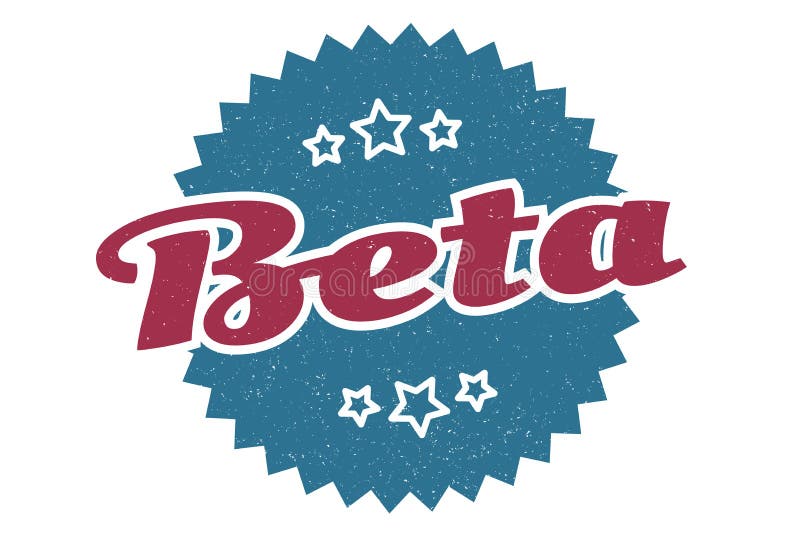 Beta Sign. Beta Vintage Retro Label Stock Vector - Illustration of ...