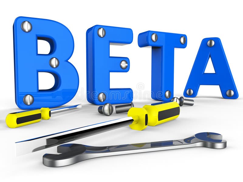 Beta Software Represents Trial Develop Et Application Illustration ...