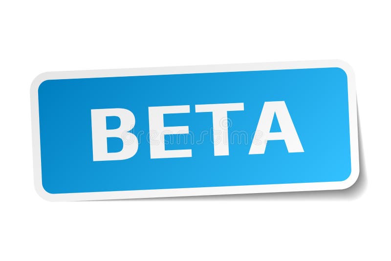Beta sticker. stock vector. Illustration of vector, element - 153663428 Beta sticker. stock vector. Illustration of vector, element - 153663428