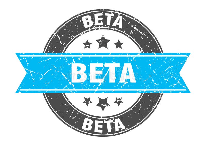 Beta stamp stock vector. Illustration of sticker, button - 137022406