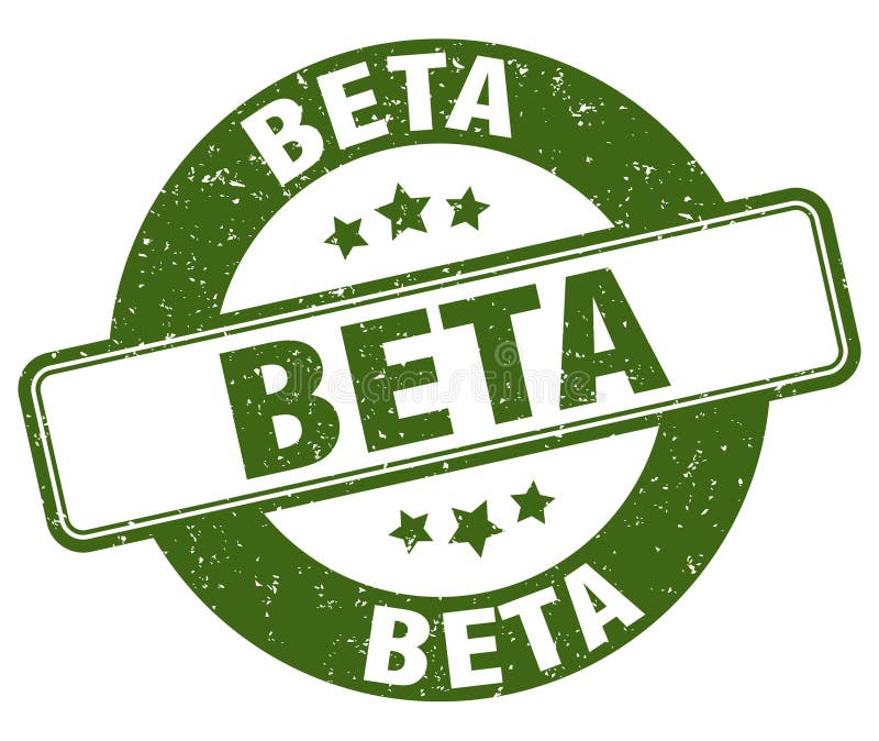 Beta stamp stock vector. Illustration of sticker, button - 137022406