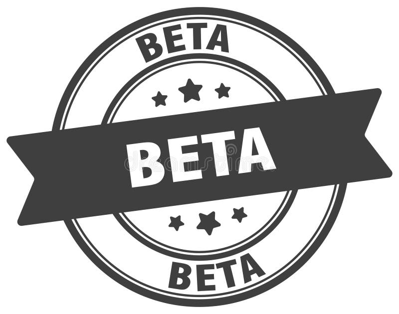 Beta stamp stock vector. Illustration of sticker, button - 137022406