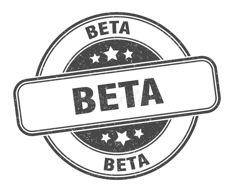 Beta stamp stock vector. Illustration of sticker, button - 137022406