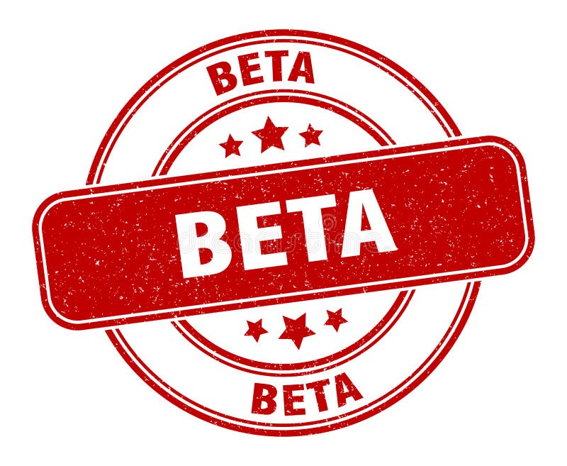 Beta stamp stock vector. Illustration of sticker, button - 137022406
