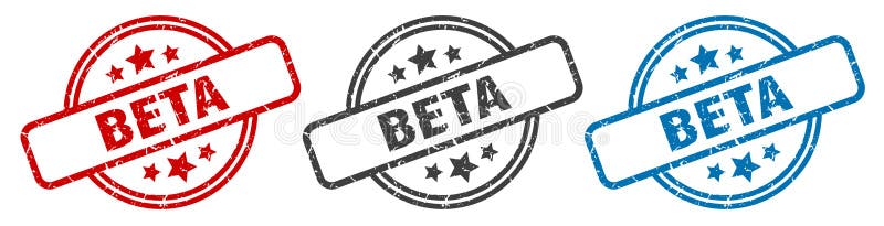 Beta stamp stock vector. Illustration of sticker, button - 137022406
