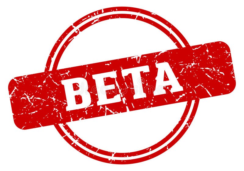 Beta stamp stock vector. Illustration of element, rubber - 365328850