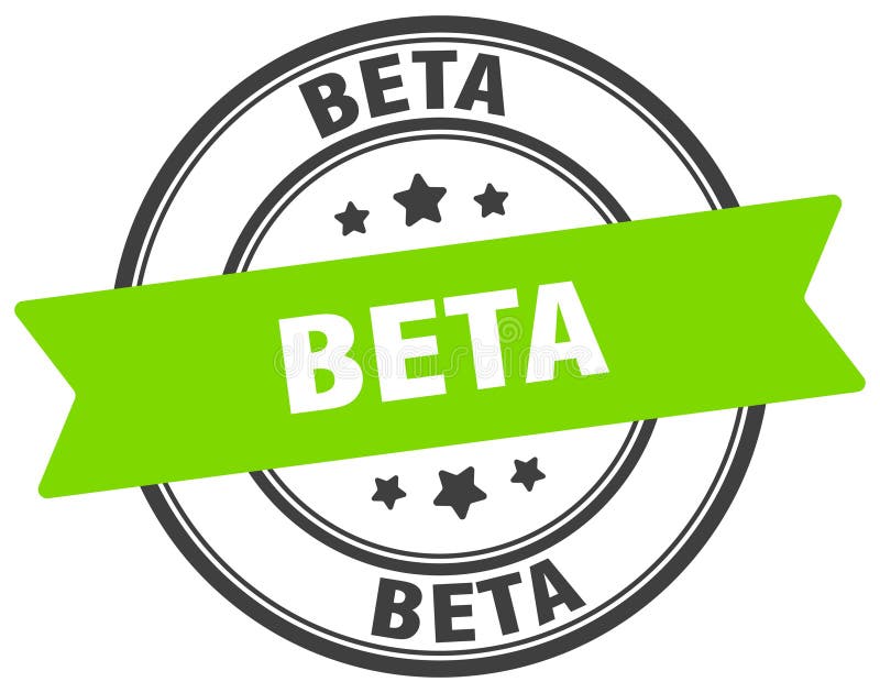 Beta Stamp. Beta Label on Transparent Background. Round Sign Stock ...