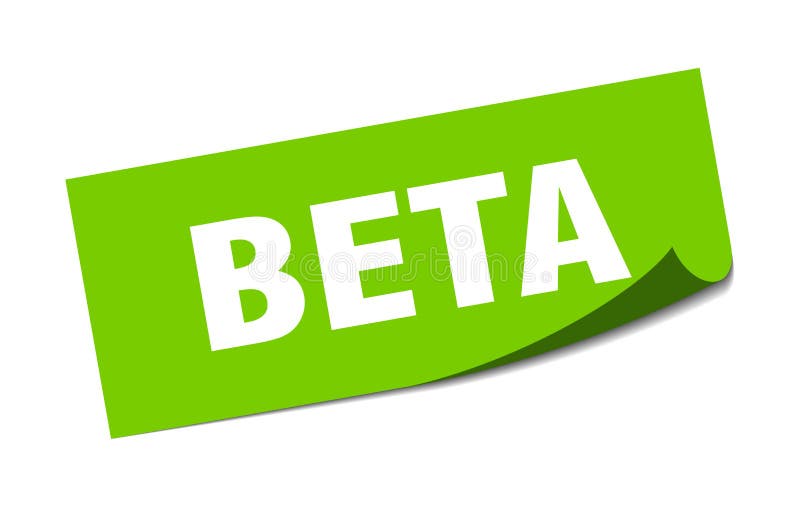 Beta Sticker. Beta Sign Set Stock Vector - Illustration of template ...