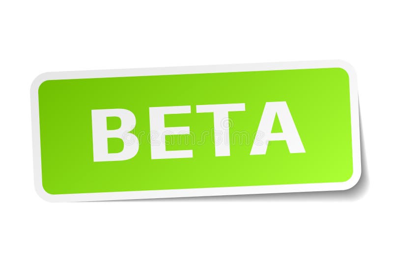 Beta sticker. stock vector. Illustration of vector, element - 153663428 Beta sticker. stock vector. Illustration of vector, element - 153663428