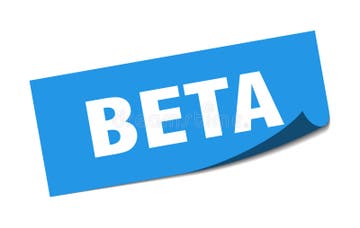 Beta sticker. stock vector. Illustration of vector, element - 153663428