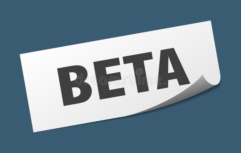 Beta Sticker. Beta Sign Set Stock Vector - Illustration of template ...