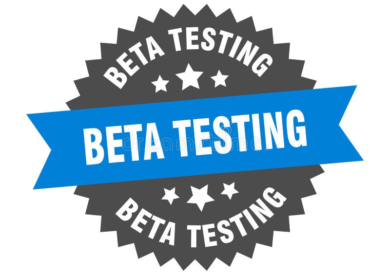Beta Testing Banner. Beta Testing Ribbon Label Sign Set Stock Vector ...