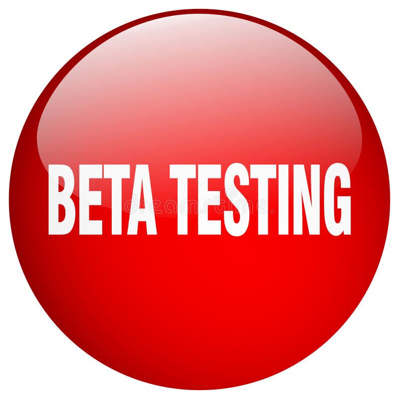 Beta testing button stock vector. Illustration of push - 122710936