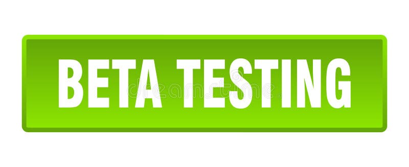 Beta Testing Button. Beta Testing Square Isolated Push Button Stock ...