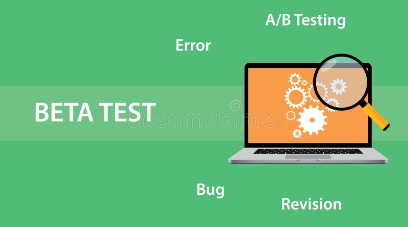 Beta Testing Concept for Programming Illustration Stock Vector ...