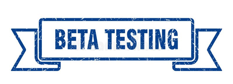 Beta testing ribbon. stock vector. Illustration of seal - 153949634