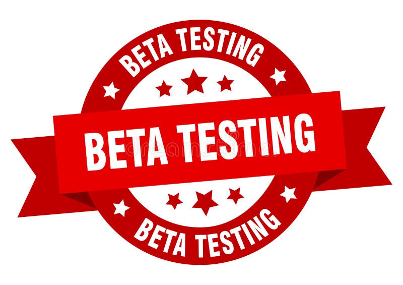 Beta testing ribbon sign stock vector. Illustration of vector - 158355195 Beta testing ribbon sign stock vector. Illustration of vector - 158355195