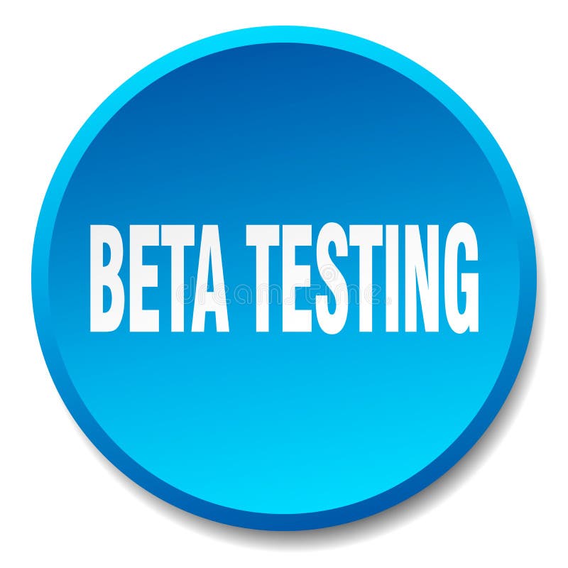 Beta testing button stock vector. Illustration of graphic - 122695049