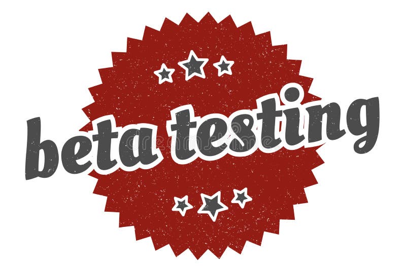 Beta Testing Sign. Beta Testing Vintage Retro Label Stock Vector ...