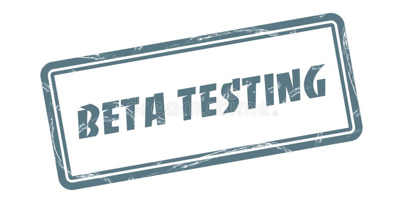 Beta Testing Square Vintage Grungy Stamp Stock Vector - Illustration of ...