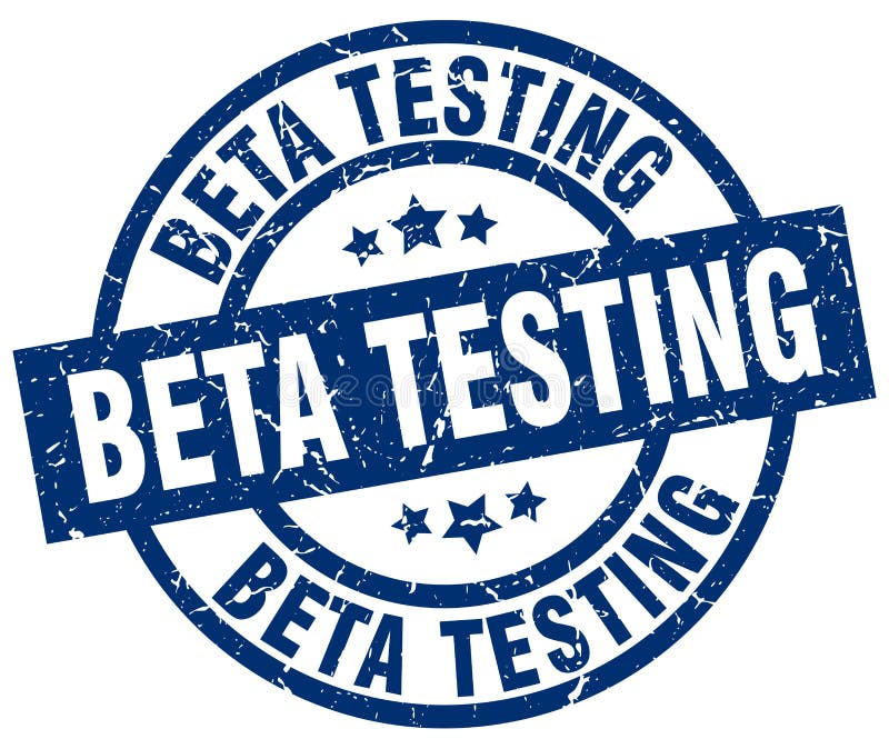 Beta testing stamp stock vector. Illustration of sign - 122356839