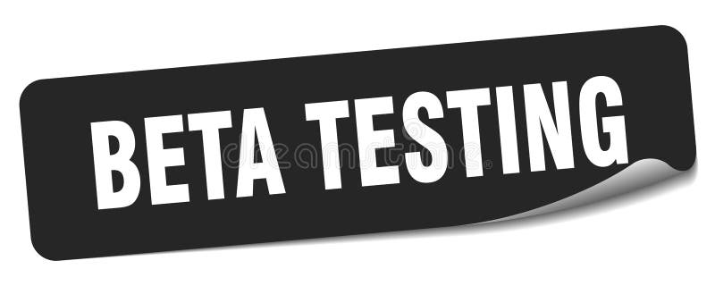 Beta sticker. stock vector. Illustration of vector, element - 153663428