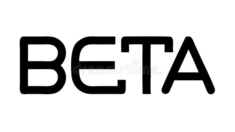 BETA Text Label Icon , Vector Design Generative AI Stock Vector ...