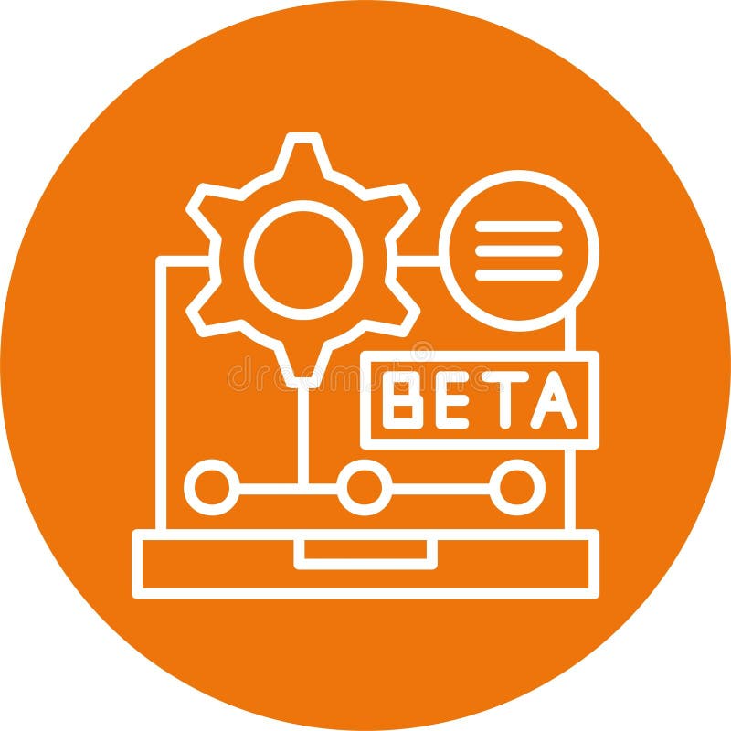 Beta Vector Icon Design Symbol Stock Illustration - Illustration of ...
