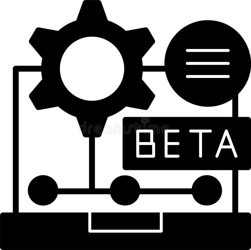 Beta Vector Icon Design stock illustration. Illustration of icon ...