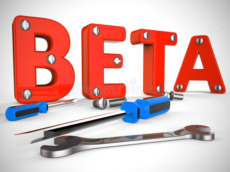 Beta Version Concept Icon Used for Demos or Test Software - 3d ...