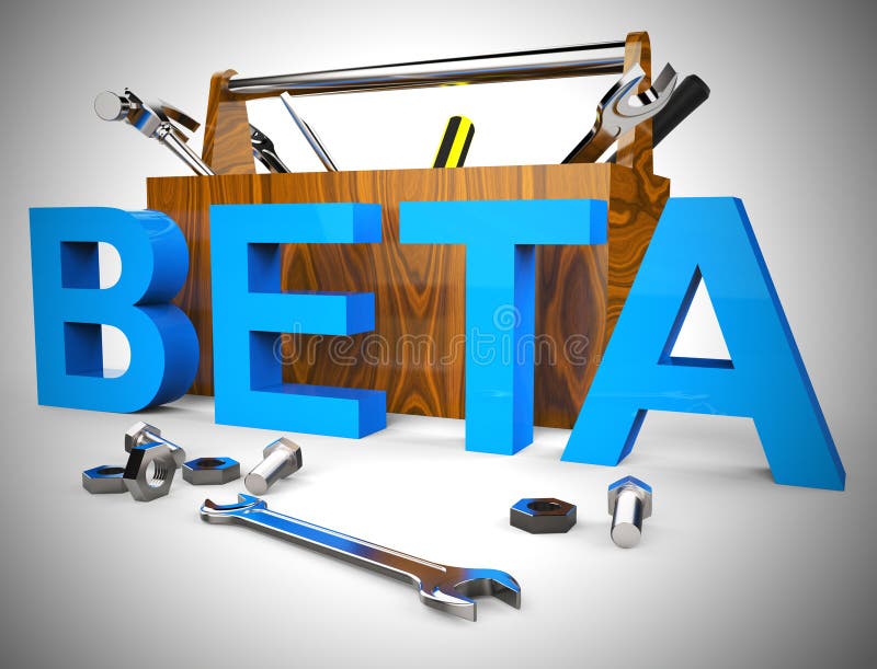 Beta Version Concept Icon Used for Demos or Test Software - 3d ...