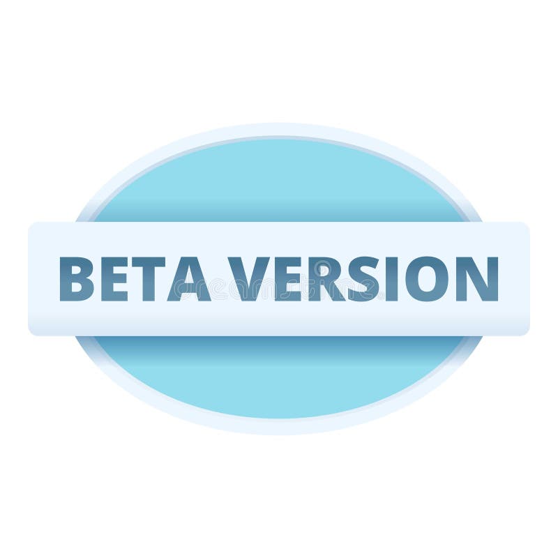 Beta Version Problem Icon Cartoon Vector. Computer Design Stock Vector ...