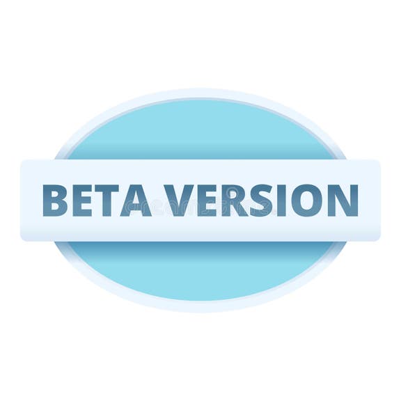 Beta Version Problem Icon Cartoon Vector. Computer Design Stock Vector - Illustration of icon ...