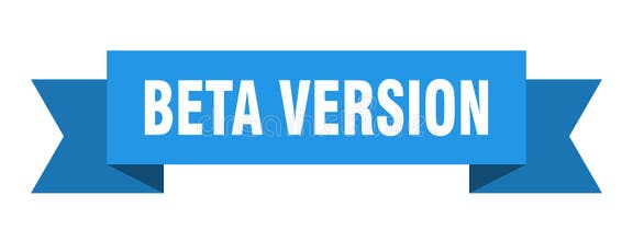 Beta version ribbon. stock vector. Illustration of label - 191263079