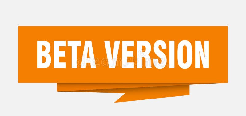 Beta version stock vector. Illustration of template - 124278837