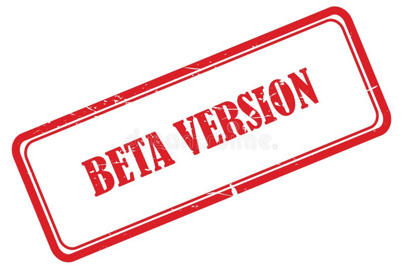 Beta Version Stamp on White Stock Illustration - Illustration of access ...