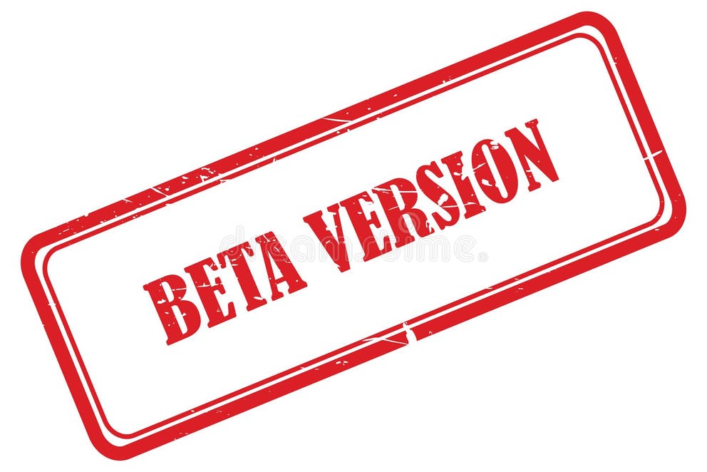 Beta Version Stamp on White Stock Illustration - Illustration of access ...