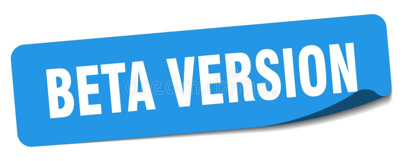 Beta Version Sticker Stock Illustrations – 272 Beta Version Sticker ...