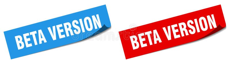 Beta sticker. stock vector. Illustration of vector, element - 153663428