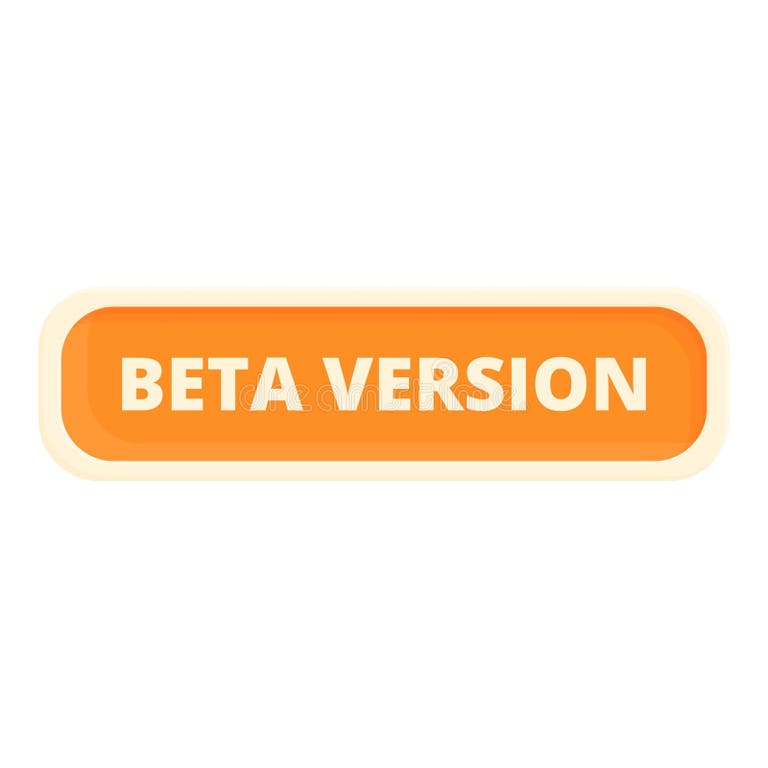 Beta Version Tag Icon Cartoon Vector. Computer Upgrade Stock Vector - Illustration of dialogue ...