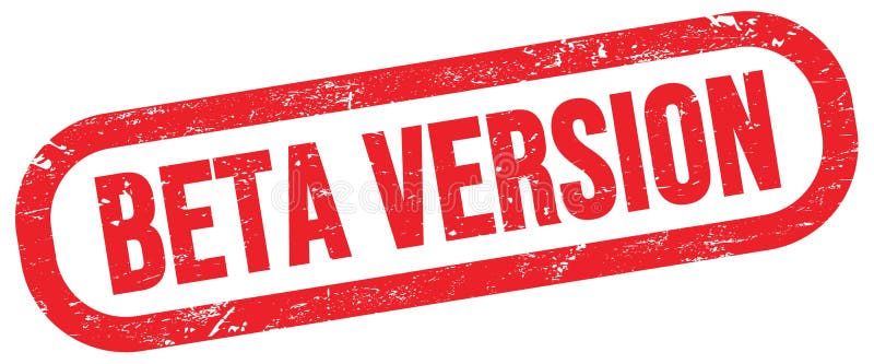 BETA VERSION, Text Written on Red Stamp Sign Stock Illustration ...