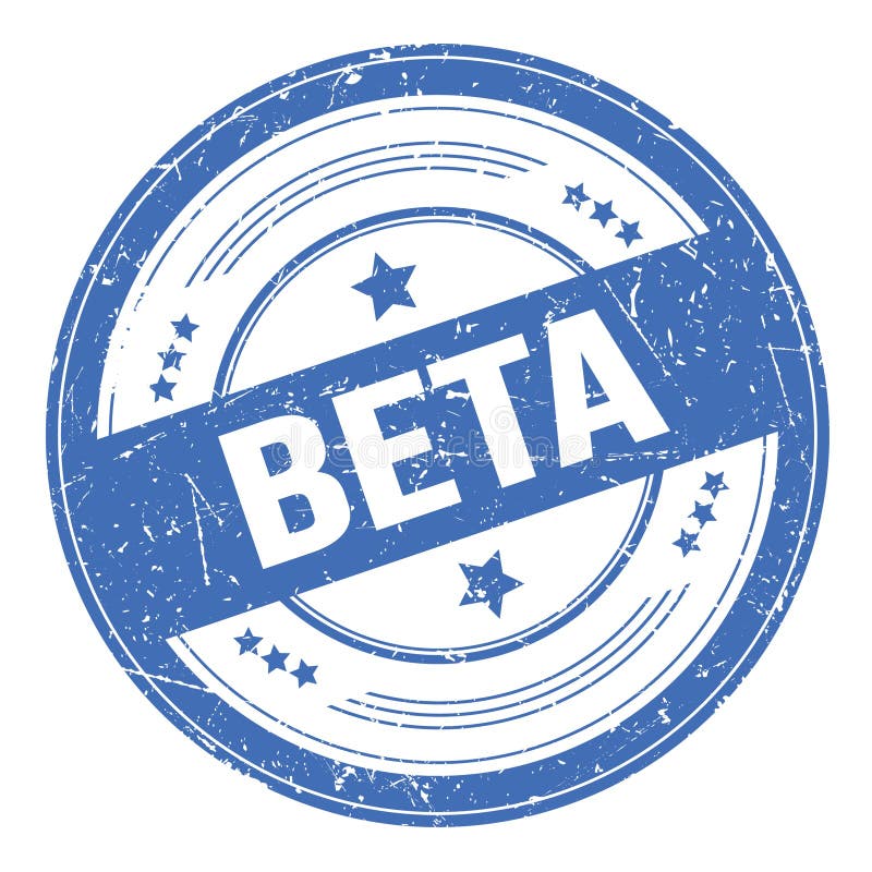BETA round stamp stock illustration. Illustration of beta - 226077479