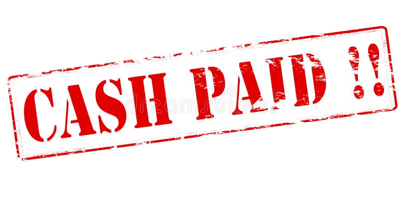 Betaald contant geld stock illustratie. Illustration of diversen - 92089989
