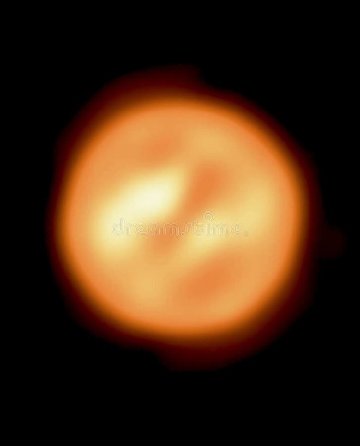 Betelgeuse, a Red Supergiant Star in Constellation Orion. Stock Photo ...