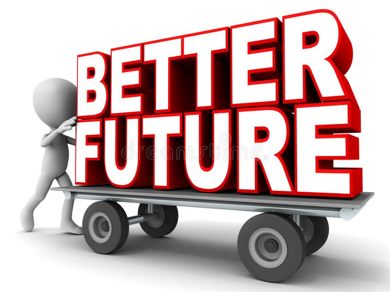Betere toekomst stock illustratie. Illustratie bestaande uit beter ...