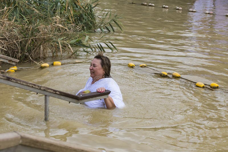 Pilgrims from Different Countries Accept the Rite of Baptism in the ...