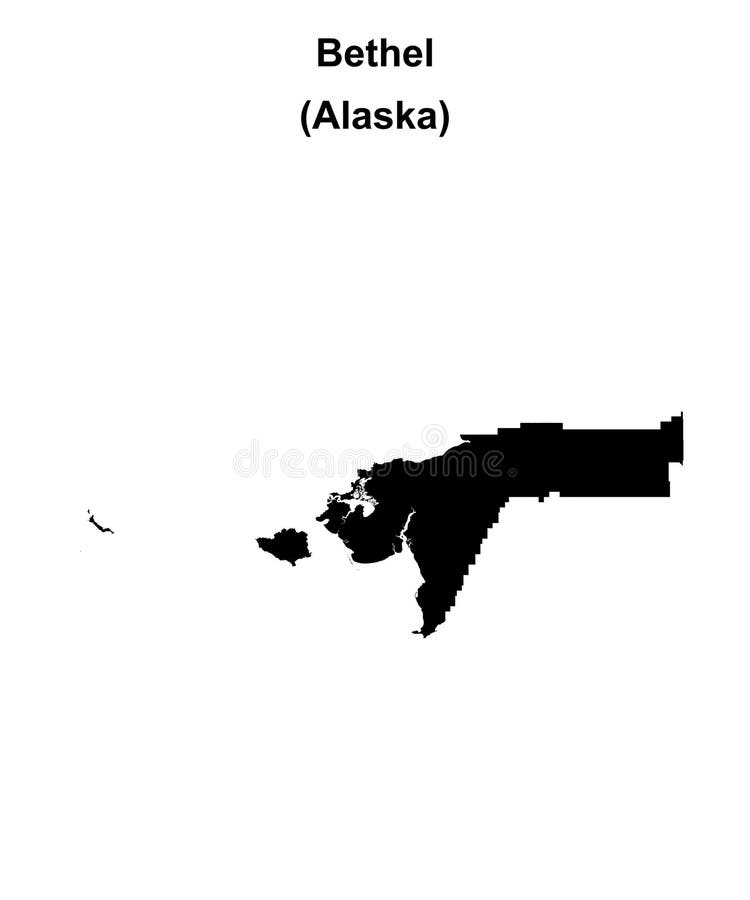 Bethel outline map stock vector. Illustration of blank - 357878846